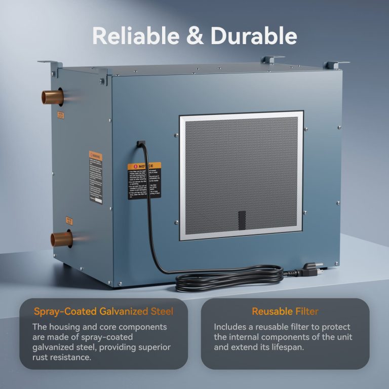 100,000 BTU Hydronic Hot Water Hanging Unit Heater with Remote ...